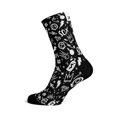 SOX - DOODLE BLACK – MountCO